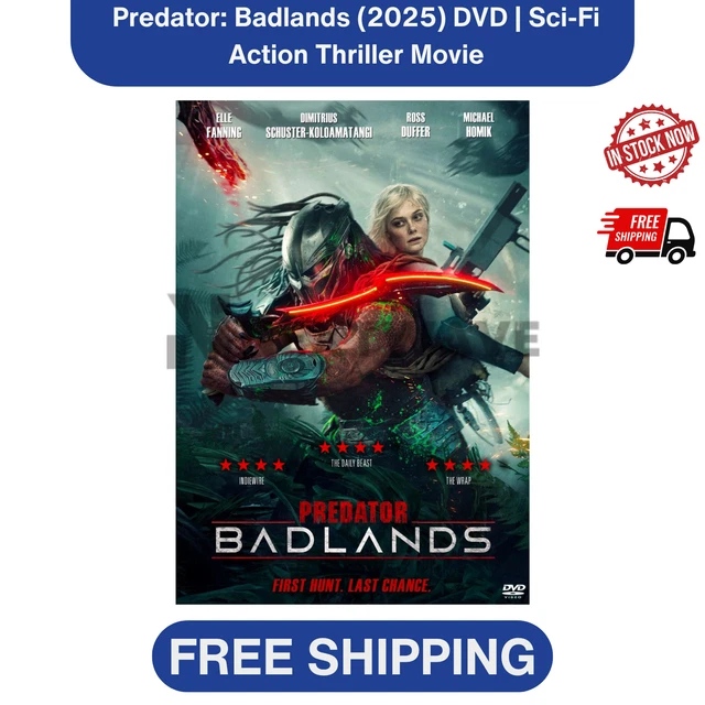 PREDATOR: BADLANDS (2025) DVD Sci-Fi Action Thriller Movie Brand New ...