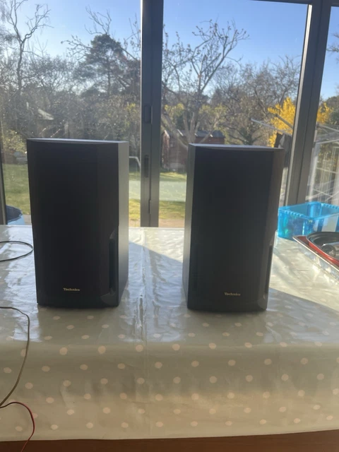 TECHNICS SB-CH510A 3-WAY Loudspeaker System, Pair of Speakers + wires £ ...