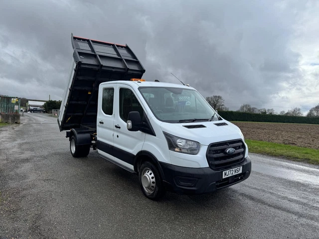 FORD TRANSIT 2.0 350 EcoBlue Leader Double Cab tipper 4dr Diesel Ma ...
