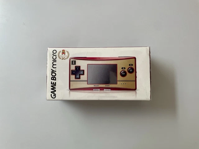NINTENDO GAME BOY Micro 20th Anniversary Famicom Colour Japan 🇬🇧 UK ...