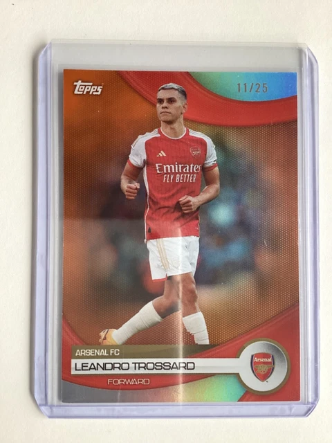 TOPPS ARSENAL TEAM Lot 2023/24 Parallèle Leandro Trossard 11/25 EUR 46 ...