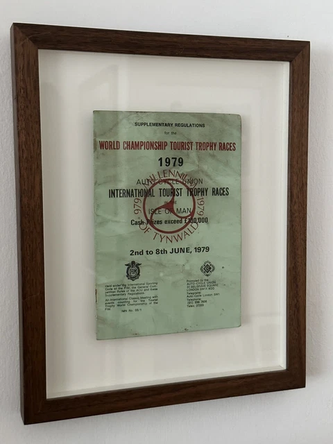 THE ISLE OF Man TT Tourist Trophy 1979 Supplementary Regulations June £ ...