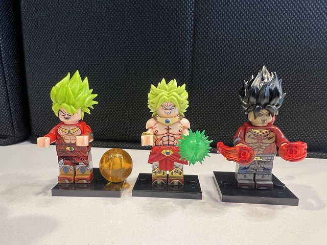 CUSTOM PRINTED BRICK MiniFigure DBZ Dragon Ball Z Broly Rare Mini ...
