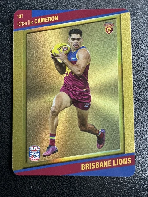 2024 TEAMCOACH GOLD Charlie Cameron Brisbane Lions - Unused Code $4.00 ...