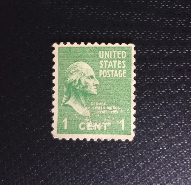 RARE VINTAGE GEORGE Washington 1 Cent U.S. Postage Stamp 1789-1797 EUR ...