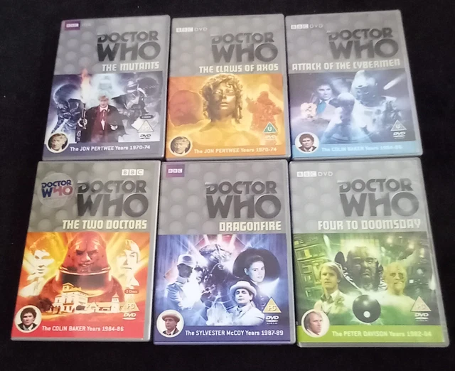6 DR WHO Dvds - Pertwee/Davison/Baker/McCoy/Troughton - Cybermen ...