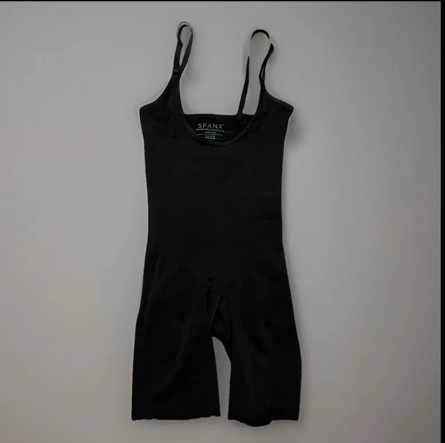 SPANX SHAPEWEAR WOMEN Power Series Open-Bust Mid-Thigh Bodysuit Very ...