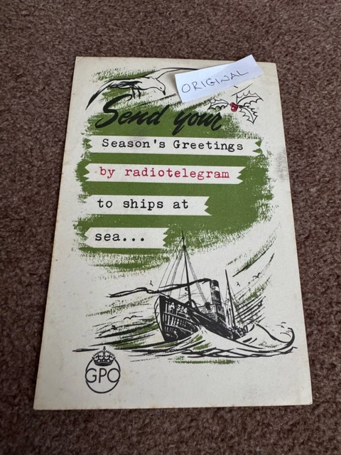 ORIGINAL GPO LEAFLET 1950s - Send Your Season's Greetings by ...