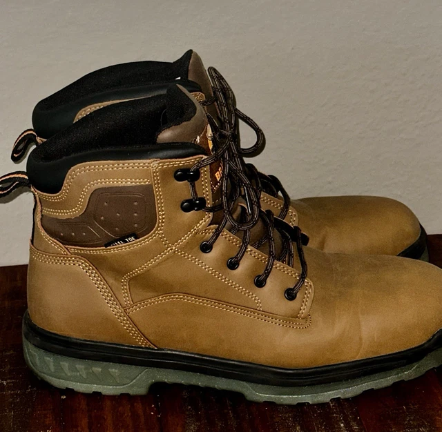 NEW BRAHMA MEN'S Combustion 6" Steel Toe Work Steel Toe Boots Flexible ...