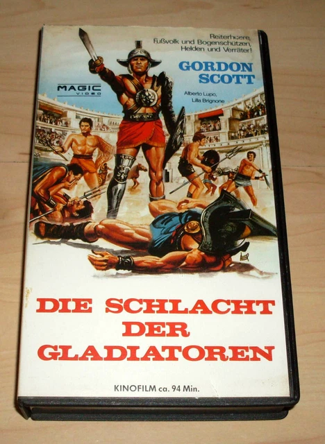 VHS FILM - Die Schlacht der Gladiatoren - Gordon Scott - Videokassette ...