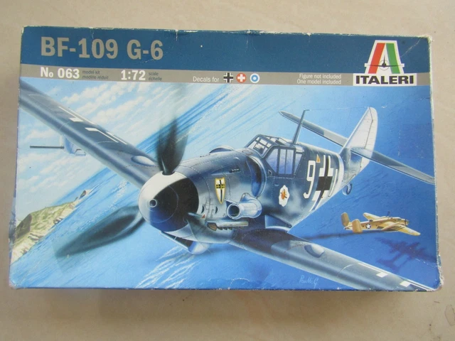 ITALERI MESSERSCHMITT BF-109 G-6 Scala 1:72 Kit Modello Aereo Da Combattimento Tedesco EUR 11,60 ...