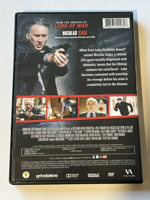 DYING OF THE Light - Nicolas Cage (DVD Movie) $6.35 - PicClick CA