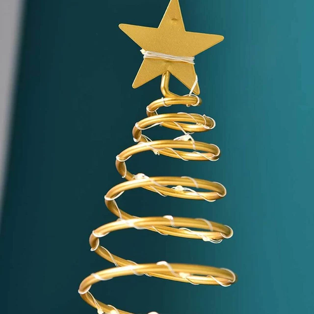 PRE LIT COIL Christmas Tree Desktop Tree Decor Desktop Decorations Tree ...