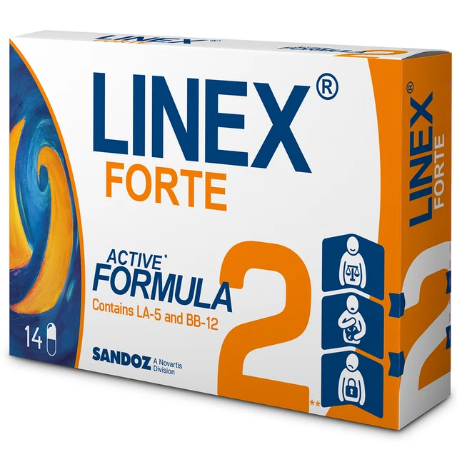 LINEX FORTE SANDOZ 14x Probiotic capsules £10.49 - PicClick UK