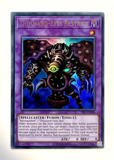 THOUSAND-EYES RESTRICT ULTRA Rare PSV-EN084 NM (25th Anniversary ...