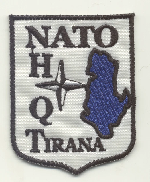 NATO CLOTH BADGE – Nato Hq Tirana – Albania – Deactivated 2010 £7.59 ...