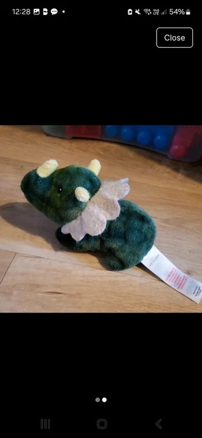 GREEN TRICERATOPS DINOSAUR Soft Toy Plush £1.44 - PicClick UK