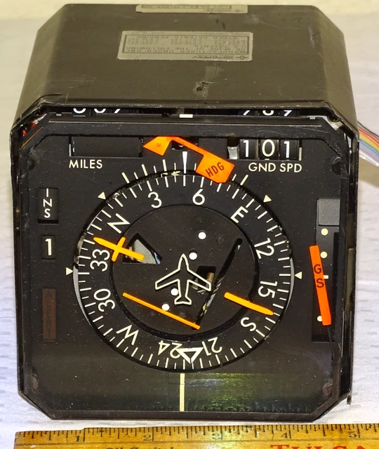 VINTAGE MILITARY AIRCRAFT Aviation Parts Gauge SPERRY SITUATION ...