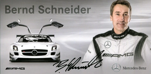 PHOTO ORIGINALE SIGNATURE preprint BERND SCHNEIDER / pilote auto ...