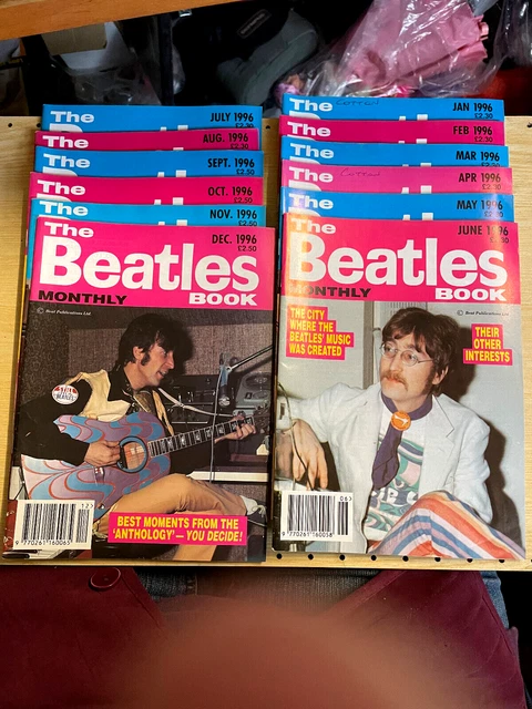 THE BEATLES MONTHLY Book Magazine - Complete Year 1996 - Full Set of 12 ...