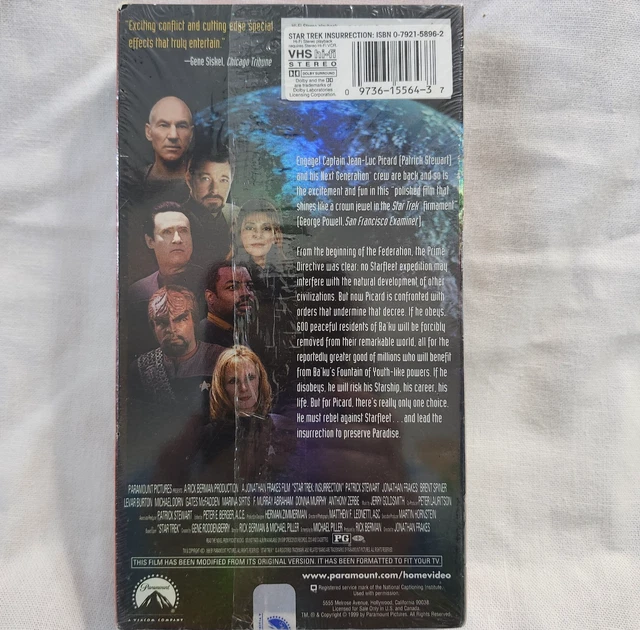 STAR TREK: INSURRECTION The Battle For Paradise Has Begun VHS 1999 New ...