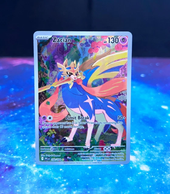 POKÉMON TCG - Phantasmal Flames - Zacian 100-094 - Full Art - Near Mint ...