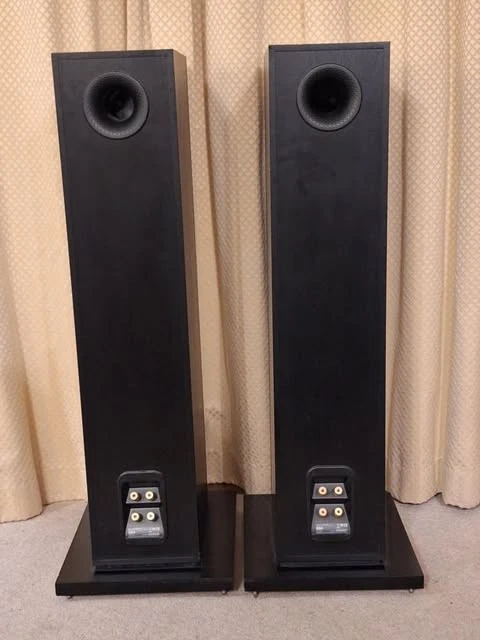 BOWERS AND Wilkins tower speakers model 684 black ash finish £291.90 ...