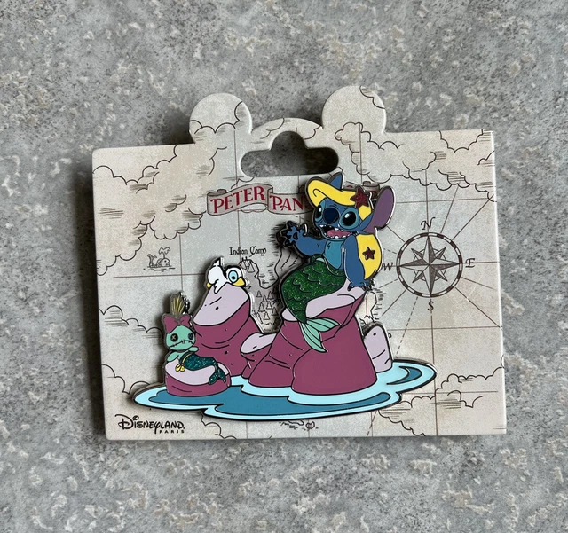 DISNEY DLP DLRP Disneyland Paris Scrump Duck Stitch Peter Pan Mermaids ...