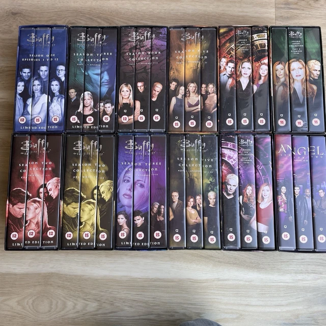 BUFFY THE VAMPIRE & Angel Series VHS Season Mix Of 1-7 Box Sets Job Lot ...