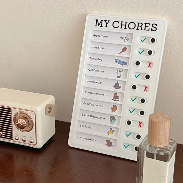 KIDS CHORE CHART Chore Board Kids Chart Reusable Reminder Chart for ... KIDS CHORE CHART Chore Board Kids Chart Reusable Reminder Chart for ...