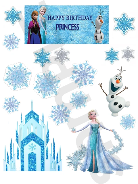 FROZEN EDIBLE Cake toppers A4 Icing /Wafer £3.85 - PicClick UK
