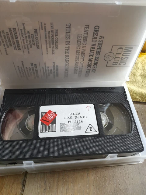 VINTAGE VHS TAPE Queen Live In Rio Music Club £4.38 - PicClick UK