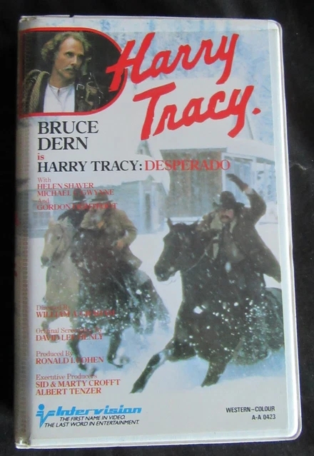 HARRY TRACY, V2000, Pal, Intervision Pre Cert Big Box Ex Rental Bruce ...
