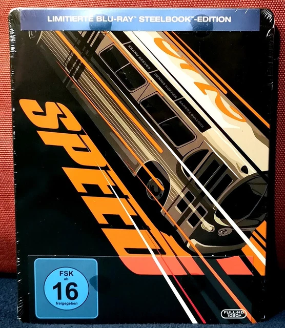 SPEED (1994) STEELBOOK Edition Blu-ray Keanu Reeves Sandra Bullock ...