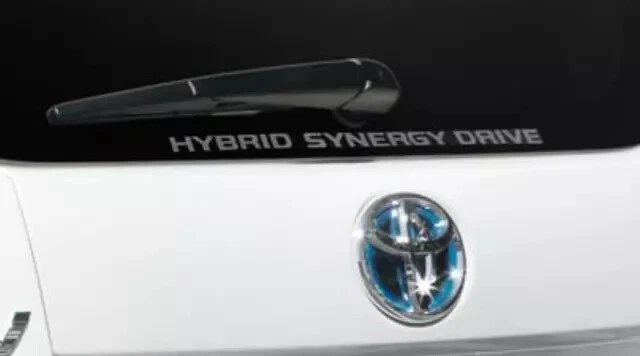 GENUINE TOYOTA GRAPHICS Window Hybrid Synergy Drive Logo PT747-00072 ...
