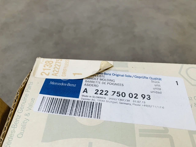 ORIGINAL MERCEDES-BENZ S-KLASSE W222 Griffleiste Heckdeckel Hinten ...