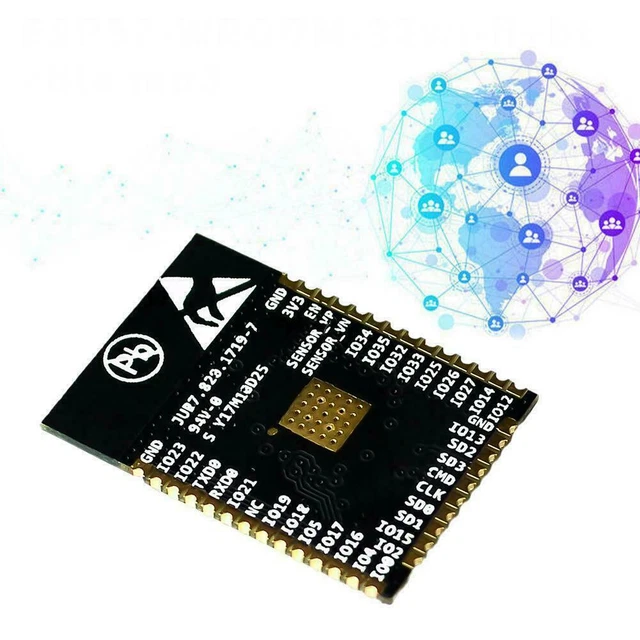 ESP32 MODULE/ESP-WROOM-32 MODULE/WIFI+BLUETOOTH+DUAL-CORE CPU S7C2 $4. ...