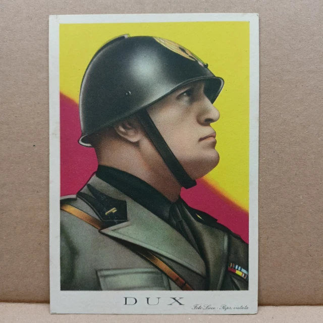 CARTOLINA DUCE BENITO Mussolini Fondatore dell'Impero a Colori (Luce ...