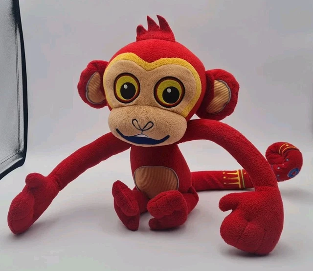 TINGA TINGA TALES Talking Monkey Red Monkey Soft Toy Plush Cbeebies 14 ...
