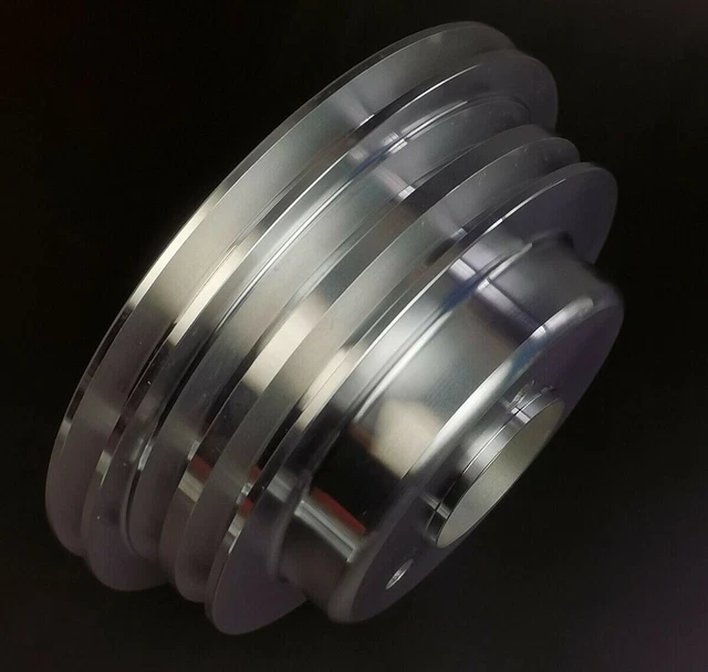 BIG BLOCK CHEVY LWP Aluminum 3 Triple Groove Crankshaft Pulley BBC 396 ...