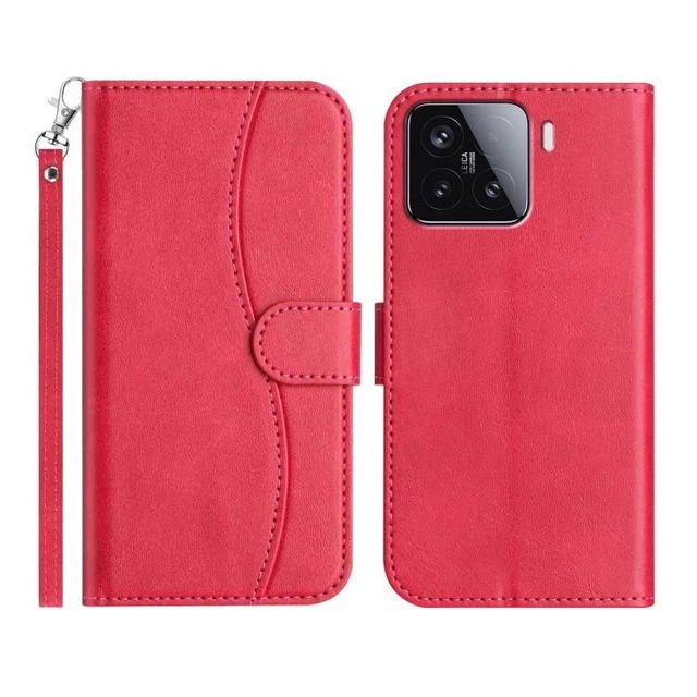 FOR XIAOMI 15T 5G Dual-Folded S-Shape Leather Phone Case Cover Shell £ ...