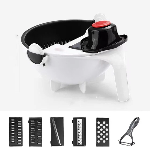MULTIFUNCTION VEGETABLE CHOPPER With Drain Basket For Home Kitchen Food ...