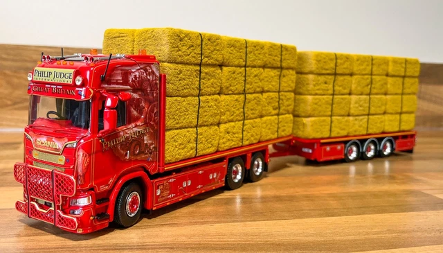 TEKNO PHILIP JUDGE Scania Next Gen Hay And Straw Load 1:50 Model £305. ...