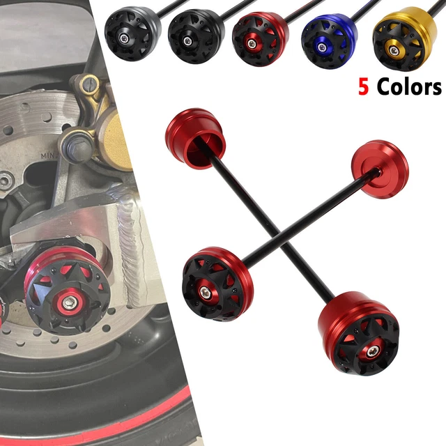 FRONT REAR AXLE Fork Wheel Crash Slider For YAMAHA MT-07 FZ-07 XSR700 ...