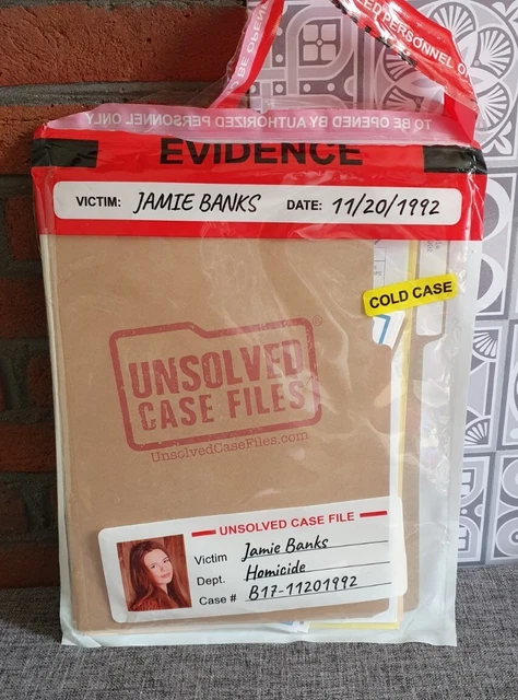 UNSOLVED CASE FILES - Jamie Banks - Cold Case Murder Mystery Game £17. ...