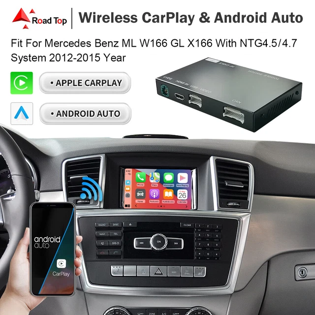 WIRELESS CARPLAY ANDROID Auto Interface for Mercedes Benz ML GL W166 ...