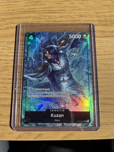 ONE PIECE CARD Game - Kuzan OP02-096 Super Rare Paramount War ALT ART! $65.00 - PicClick AU
