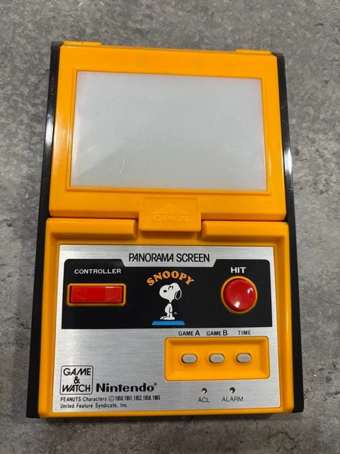 NINTENDO GAME & Watch Snoopy Panorama Screen SM-91 Vintage Handheld ...