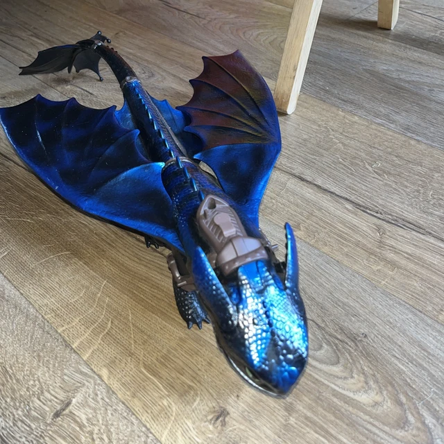 HOW TO TRAIN Your Dragon Toothless Fire Breathing Lights Up Large Blue ...