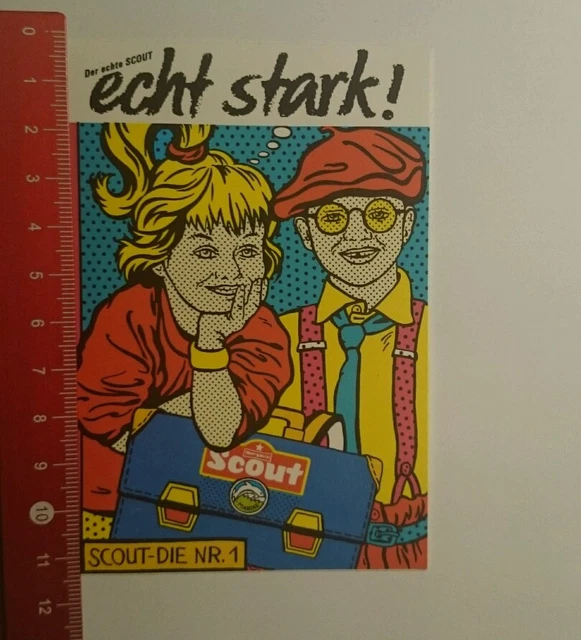 AUFKLEBER/STICKER: DER ECHTE Scout echt stark Scout sie Nr 1 (28091699 ...